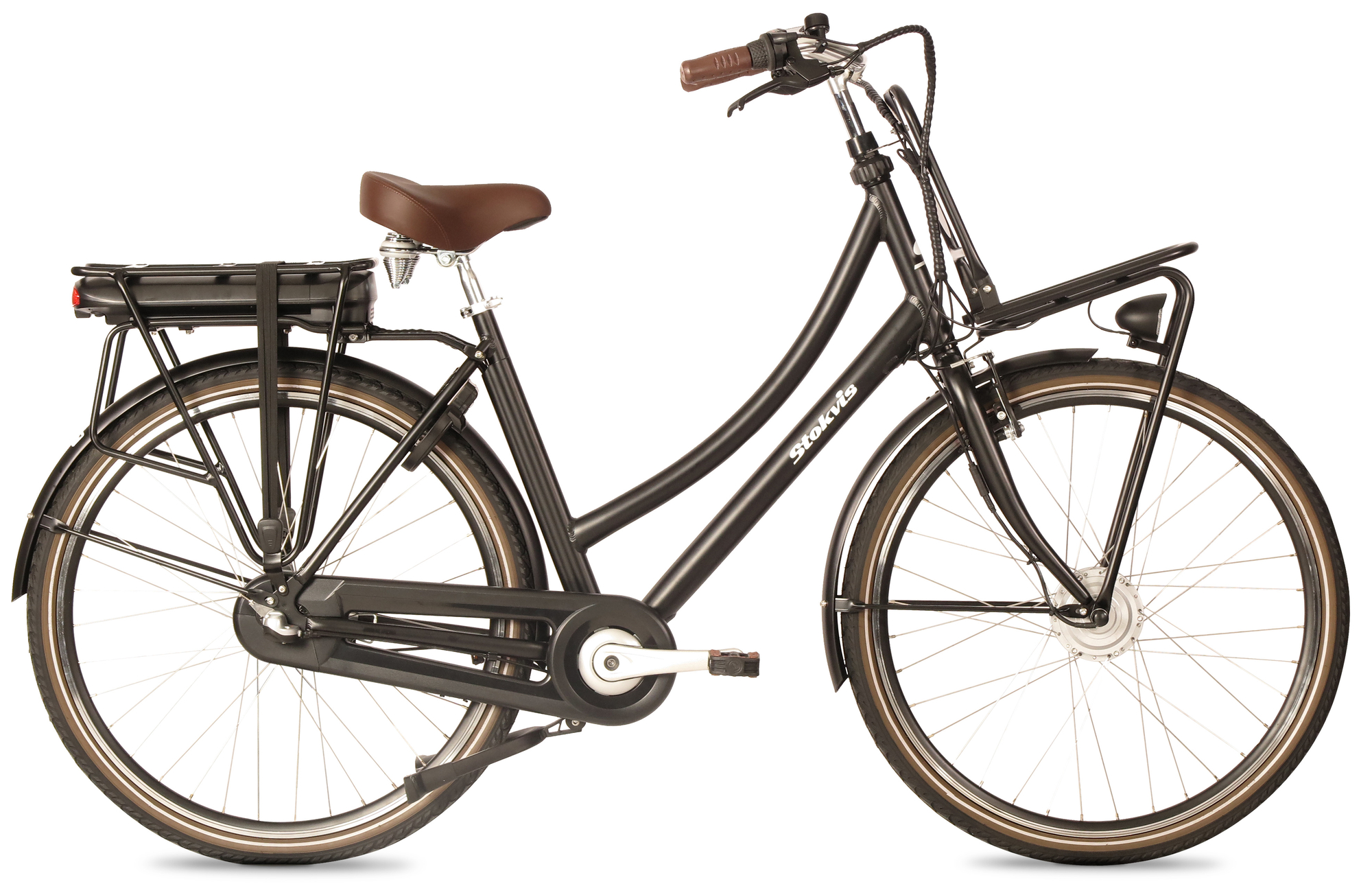 Stokvis E-Transporter N3 594 Wh Deluxe Mat Zwart | Matrabike.nl