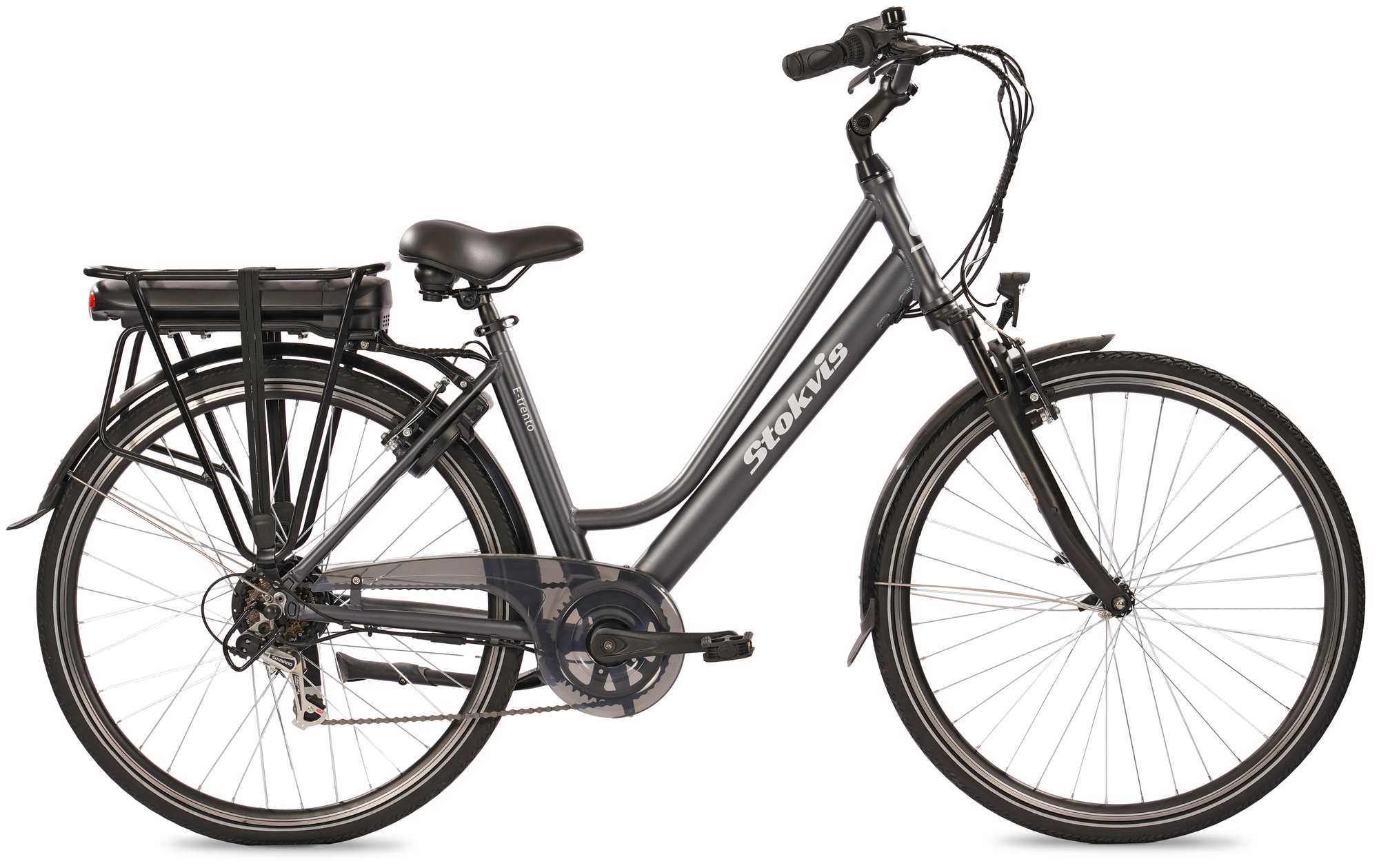 Stokvis E-Trento Deluxe 540 Wh Coal Grey | Matrabike.nl