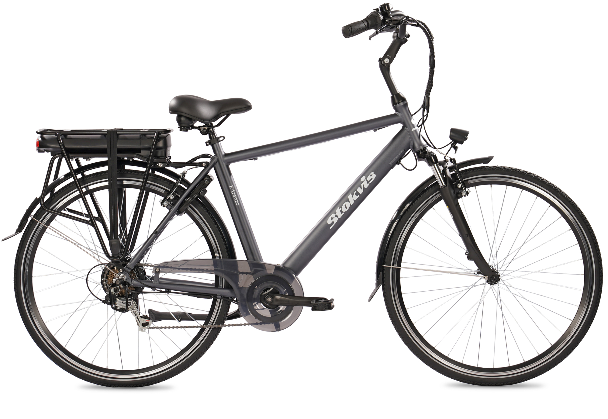 Stokvis E-Trento Deluxe 360 Wh Coal Grey | Matrabike.nl