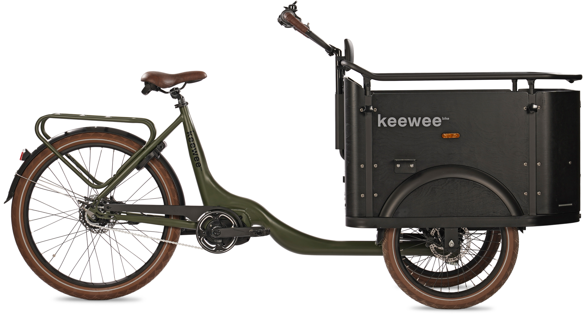 Keewee Bakfiets 470 Wh Groen | Matrabike.nl